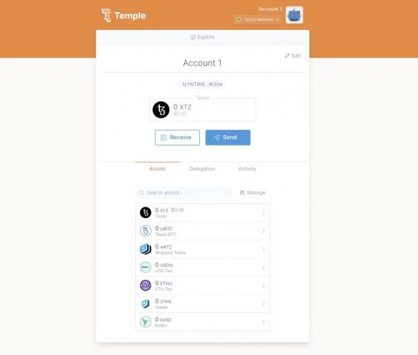 How to start with the Temple Wallet. Guide for newbies - Madfish Blog